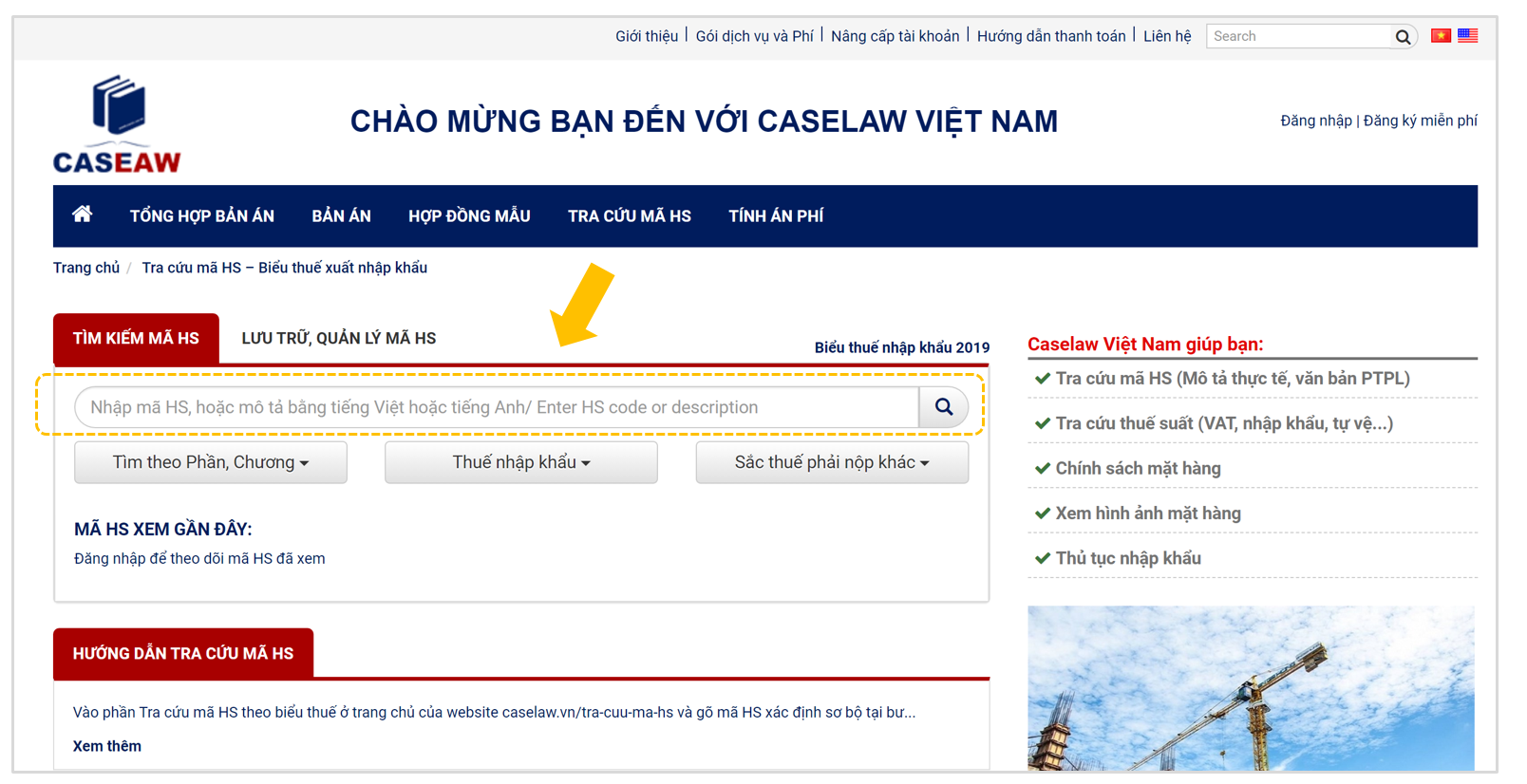 Tra cứu mã HS – Biểu thuế xuất nhập khẩu - Caselaw Việt Nam